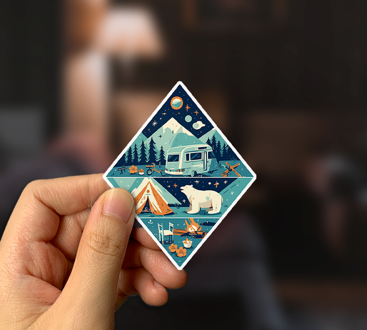 Campground Yogi Sticker – Inksane Prints