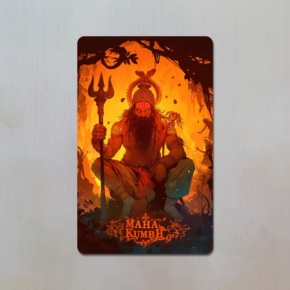 Maha Kumbh Sadhu Fridge Magnet – Inksane Prints