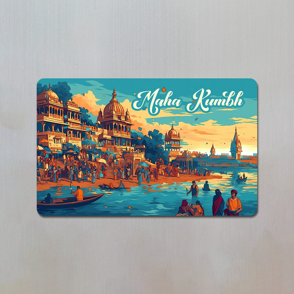 Maha Kumbh Fridge Magnet – Inksane Prints