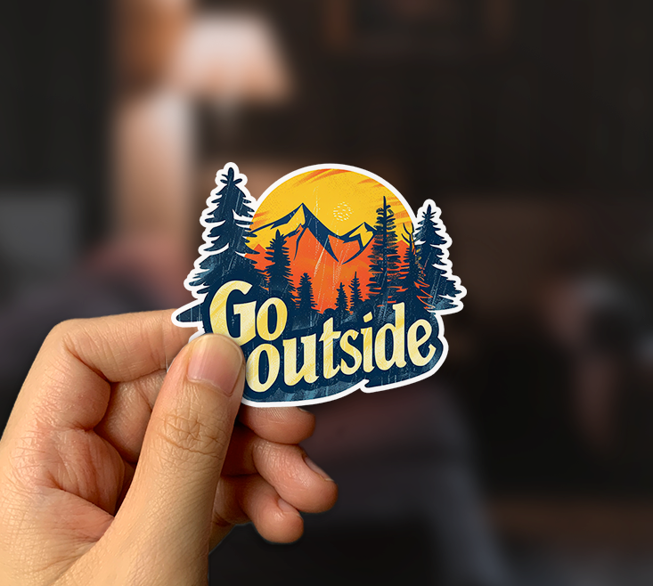 Go Outside Sticker – Inksane Prints