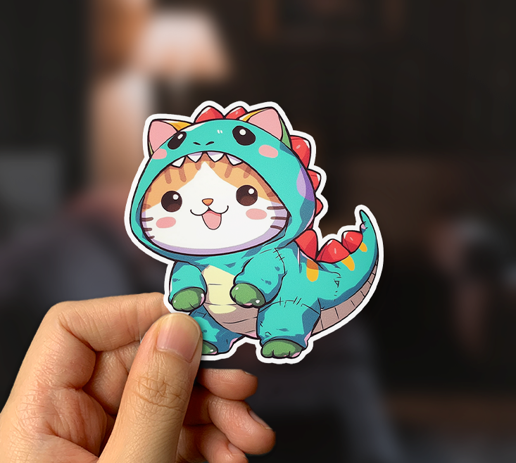 Dino Catto Sticker – Inksane Prints