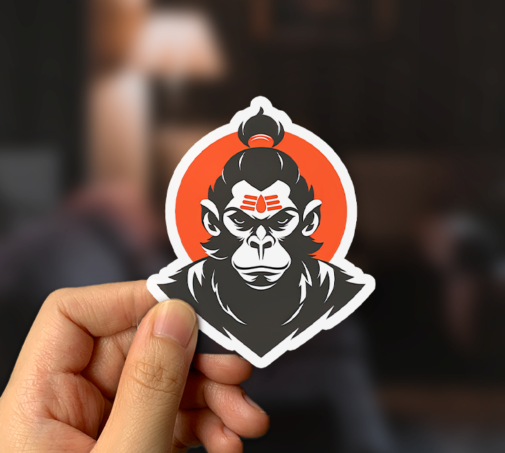 Hanuman Sticker – Inksane Prints