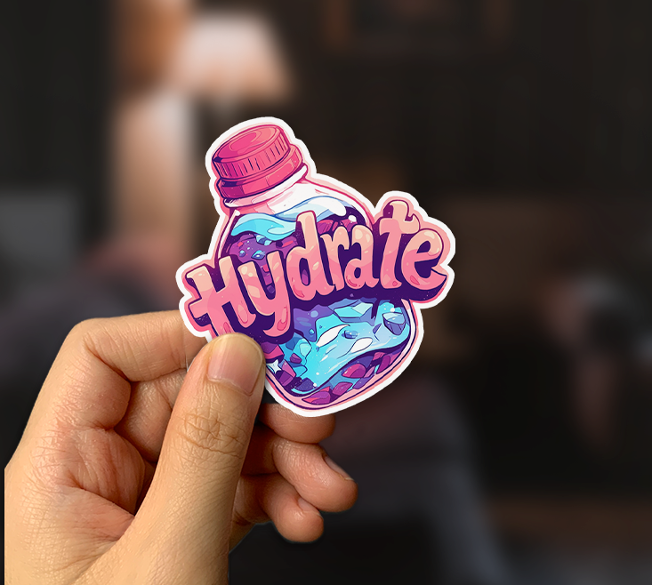 Hydrate Sticker – Inksane Prints